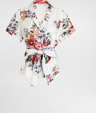 Dolce & Gabbana Flower Bouquet-print Twill Vanity Shirt - Frau Blusen Und Tops Multicolor 36