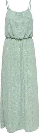 Only Damen Onlwinner Sl Maxi Dress Noos Wvn Kleid, Grün Gepunktet,XS