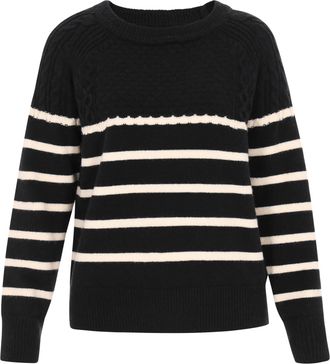 Dreimaster Dreimaster Pullover Frauen schwarz/offwhite