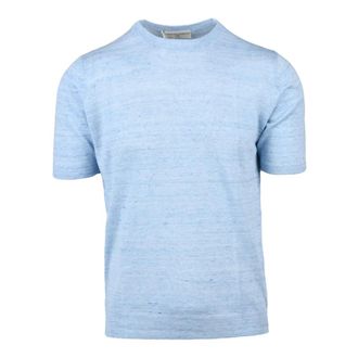 FILIPPO DE LAURENTIIS Homme, Pulls, Bleu, Taille: L Maglioncino Garzato Girocollo