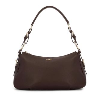 Kazar Dunkelbraune Lederschultertasche - - Bags - Damen - Braun - ONE SIZE