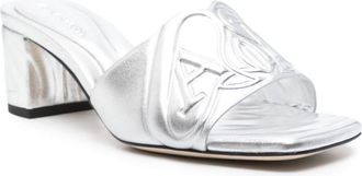 Alexander McQueen Seal Mule - Silver