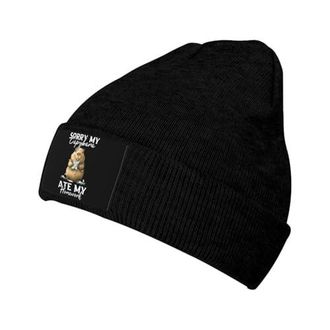 Generic Extensible Bonnet Tricot&eacute;, D&eacute;sol&eacute;, Mon Capybara a mang&eacute; Mon hoork, Classique Chapeau dhiver Tricot&eacute;, Tricoter Chapeau pour Adultes, Cyclisme, Femme