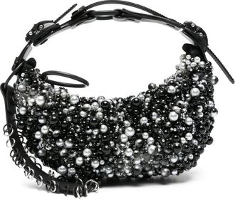 Innerraum Pearls Embellished Cross Body Bag