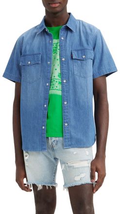 Levi's Herren Ss Relaxed Fit Western Hemd, Tombstone Stonewash, XS