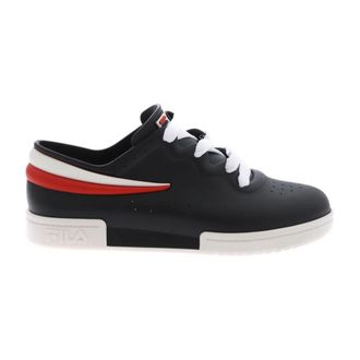 Melissa Schwarze Gummisneaker mit Roten und Wei&szlig;en Eins&auml;tzen - - Shoes - Damen - Schwarzk - 35 EU