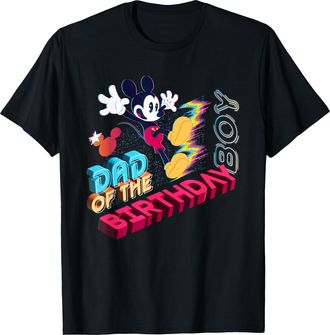 Disney Mickey Mouse Family Star Dad of the Birthday Boy T-Shirt
