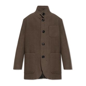 Ami Mantel mit Ausschnitt - - Coats - Herren - Braun - XL