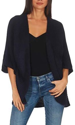 Malito more than fashion Malito Femme Veste Laine-Cardigan Gilet Gaine 0185 (Bleu foncé)