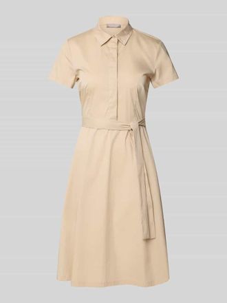 Christian Berg Hemdblusenkleid mit Bindegürtel und kurzer Knopfleiste
