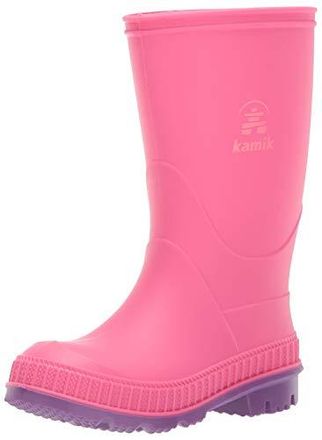 kamik Garçon Unisex Kinder Stomp Bottes & Bottines de Pluie, Rose (Pink Pin), 31 EU