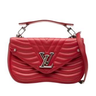 Louis Vuitton Pre-owned New Wave Leather 2way Chain Bag MM - Femme - Pre-owned - Rouge - Taille: ONE Size