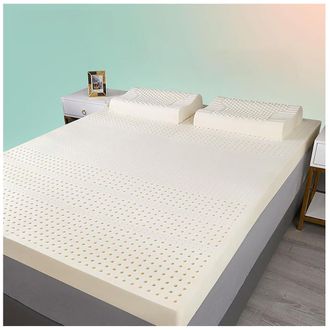 Generic Matratzenauflage aus Naturlatex, 10 cm dick, 120 x 190 cm, maximaler Komfort und Druckentlastung f&uuml;r R&uuml;cken, Schultern und H&uuml;ften, ideal f&uuml;r Einzelbet