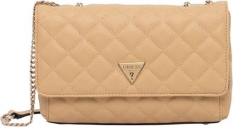 Guess Femme, Sacs, Brun, Taille: ONE Size Carly Petit Sac Bandouli&egrave;re