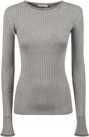 Patrizia Pepe Langarm-Sweatshirt - - Knitwear - Damen - Grau - M