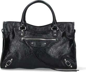 Balenciaga Hobo Bags - Structured Black Bag With Smooth Finish - Gr. unisize - in Schwarz - für Damen