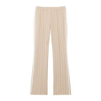 Lacoste Pantaloni Tuta Svasati con Monogramma - - Trousers - Damen - Beige - M