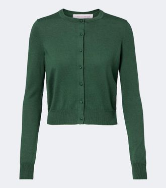 Carolina Herrera Cardigan en soie et coton