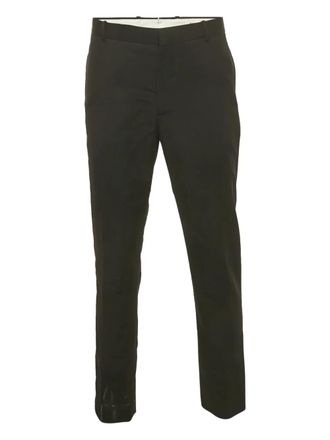 Alexander McQueen pantalon &agrave; fermeture dissimul&eacute;e - Noir