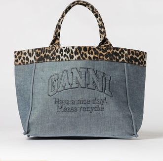 Ganni Sac Cabas GANNI Femme couleur Bleu