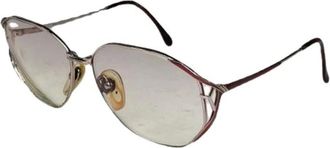 Saint Laurent Lunettes de soleil vintage doccasion - Femme - Pre-owned - Rouge - Taille: ONE Size