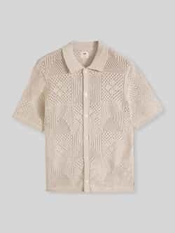 Levi's Regular Fit Kurzarmhemd aus Baumwoll-Strick