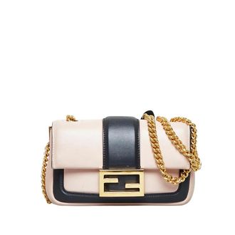 Fendi Pre-owned Sac Bandouli&egrave;re &Eacute;l&eacute;gant avec Sangle Cha&icirc;ne et D&eacute;tails dAccent - Femme - Pre-owned - Rose - Taille: ONE Size