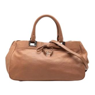 Prada Pre-owned Vintage Satchel - Femme - Pre-owned - Brun - Taille: ONE Size