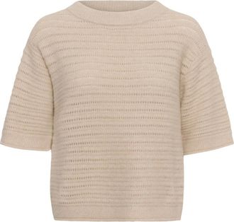 Part Two Maille &agrave; col rond - Femme - Pulls - Beige - Taille: 44 FR