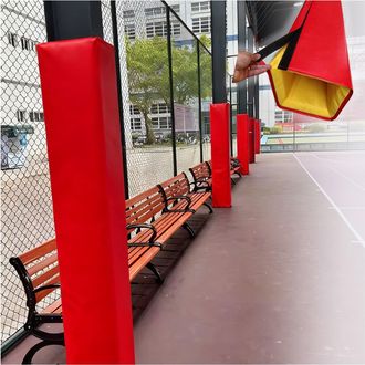 Generic Basketball Pfostenpolster Quadratischer Schaumstoff-Pfostenschutz for Den Au&szlig;enbereich (6 X 6 Zoll, 7,5 X 7,5 Zoll), Wetterfeste Polsterung Rundum for