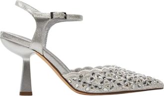 Menbur Femme, Chaussures, Gris, Taille: 36 EU Slingback Macram&egrave;
