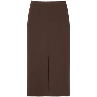 Pinko Brauner Bleistiftrock mit Schlitz - - Skirts - Damen - Braun - L