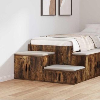 vidaXL Badschrank R&auml;uchereiche 127 x 41 x 40 cm Holzwerkstoff Vidaxl