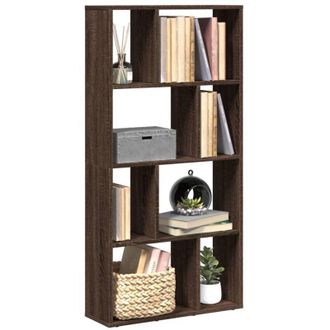 vidaXL Vidaxl - B&uuml;cherregal Braun Eichen-Optik 60x20x120 cm Holzwerkstoff