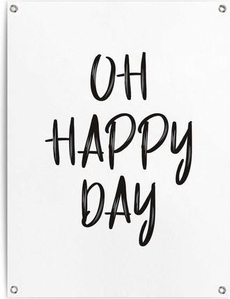 Reinders Gartendeko, Sch&ouml;nen Tag, Garten, Bilder, Wanddeko, Room Decor, Leinwand, Schwarz-Wei&szlig;, 80 x 60cm