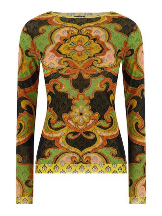 Etro Pull Col Rond - Multicolore