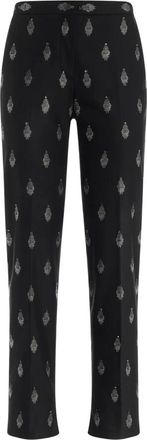 Genny Slim-fit Hosen - - Trousers - Damen - Schwarzk - M