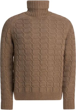 Zanone Homme, Pulls, Beige, Taille: L Pull de Luxe Beige Aw25