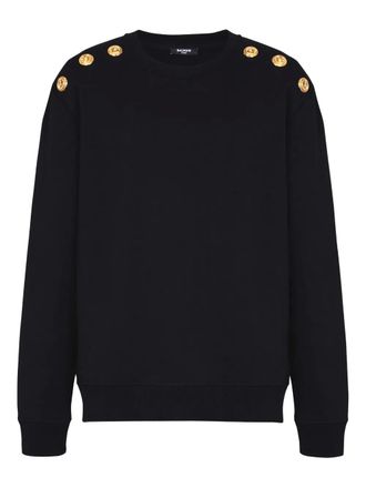 Balmain pull en jersey - Noir