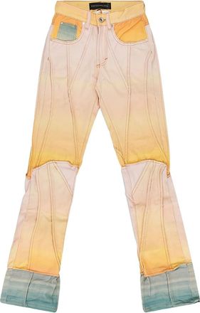 Who Decides War by Ev Bravado Sunset Jeans mit Einsätzen - Gelb