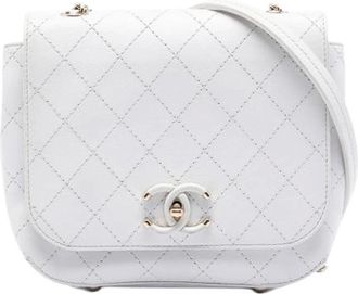 Chanel Sac bandouli&egrave;re Pre-owned - Femme - Pre-owned - Blanc - Taille: ONE Size