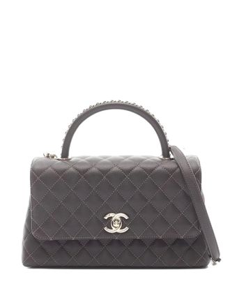 Chanel sac à main Coco Handle (2021) - Marron