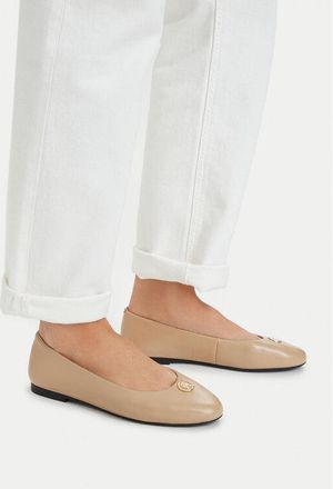 Tommy Hilfiger Ballerinas Th Plate FW0FW09374 Beige