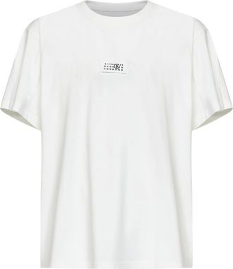 Maison Margiela Homme, Tops, Blanc, Taille: M T-shirt Numeric Signature