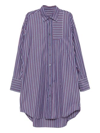 Marina Yee chemise &agrave; rayures - Bleu