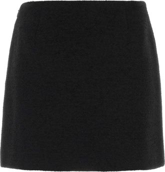 Fendi Wool Mini Skirt - Black