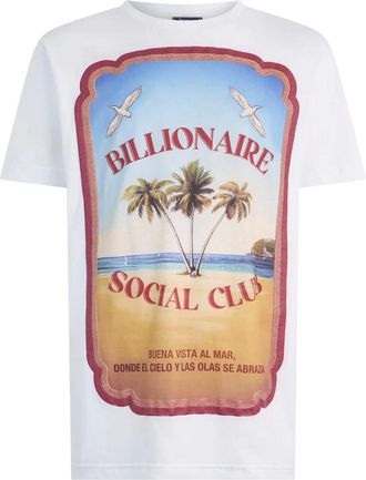 Billionaire Boys Club Homme, Tops, Blanc, Taille: 3XL T-Shirt Col Rond Social Club