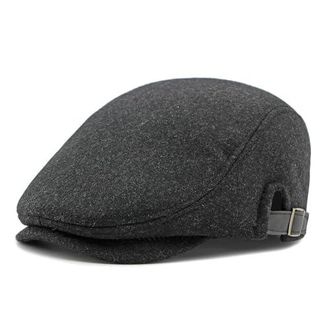 Generic Bonnet laid r&eacute;glable Beret Chapeau garde au chaud et l&eacute;ger Style britannique Gentleman Hommes pour Voyage Hommes Hiver Chaud Chapeau Britannique R&eacute;tro