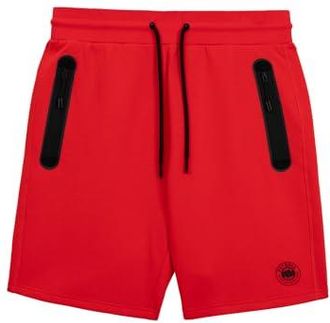 Pitbull Dogwood Performance Pro+ Interlock Short de sport pour homme 320 g, poche lat&eacute;rale avec fermeture &eacute;clair, taille &eacute;lastique, pantalon de surv&ecirc;tement co