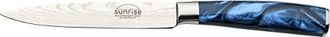 Rockingham Forge Universalmesser, Sunrise Kollektion, 12cm, Blauer Harzgriff, Klinge aus Rostfreiem Stahl, Edelstahl, Geschenkverpackung, RF-2102BL